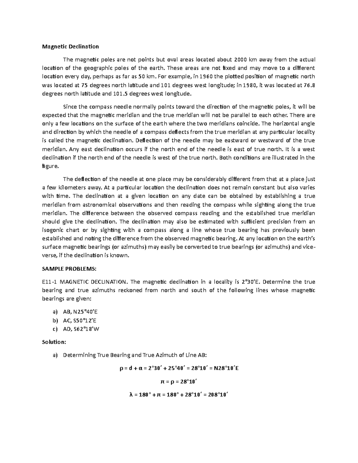 Magnetic Declination: Understanding Compass Bearings and True Azimuths ...