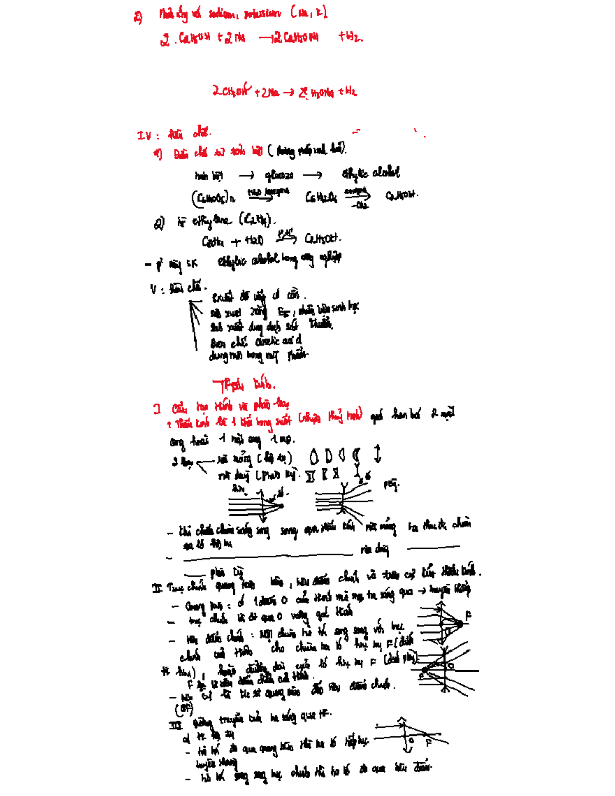 Bài giảng thấu kính KHTN 9: Tóm tắt và Phân tích - Studocu