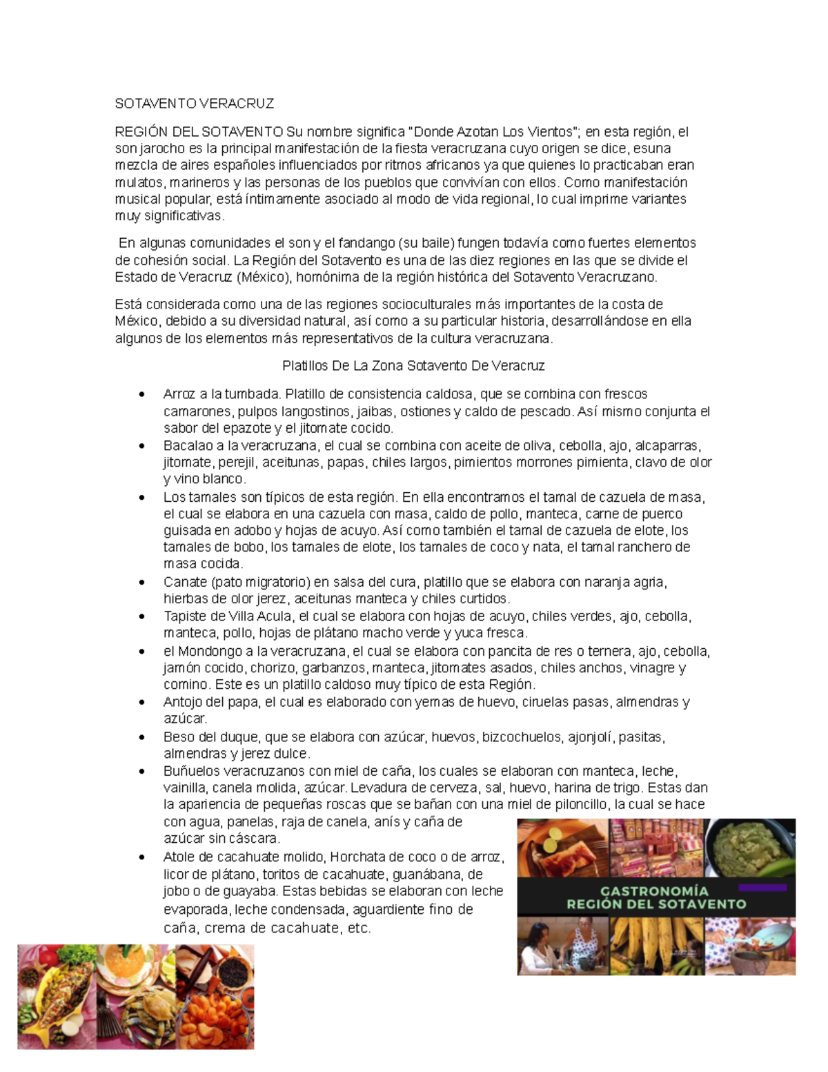 Sotavento Veracruz: Riquezas Culturales y Gastronómicas de la Región ...