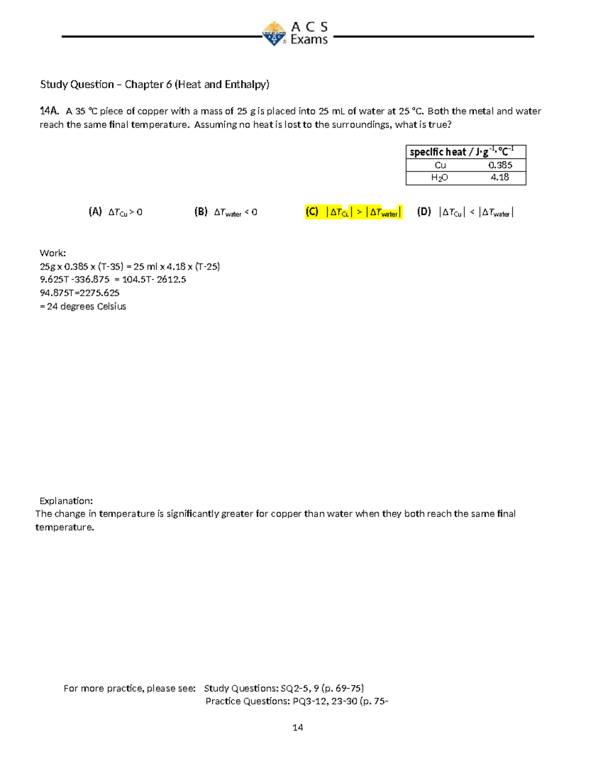 ACS Final Exam Worksheet #5 (1) - For more practice, please see: Study ...