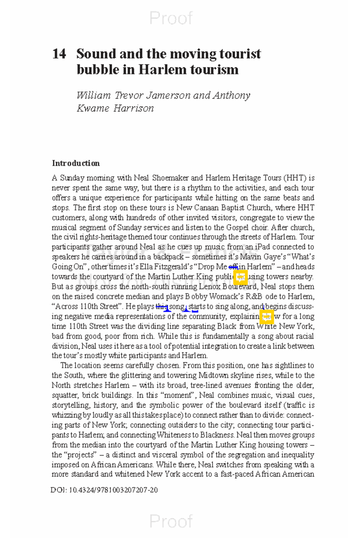Sound and the Moving Tourist Bubble in Harlem: An Auditory Exploration ...