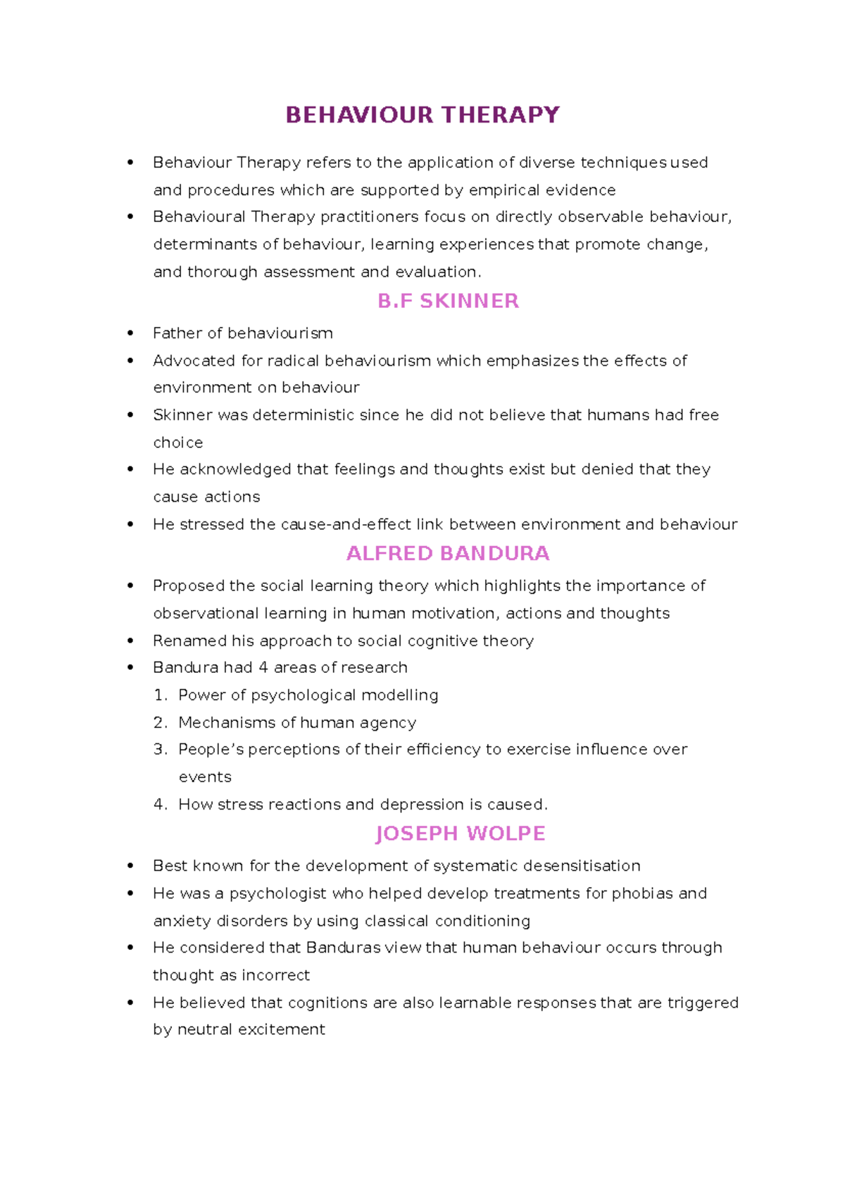 Behaviour Therapy: Key Concepts, Techniques, and Historical Evolution ...