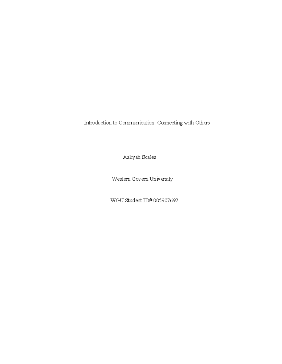 WGU COMM 101: Professional Email Introductions to Colleagues - Studocu