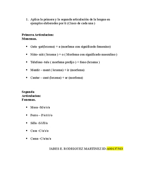 Unidad 2 Actividad 2 Español - Unidad 2. Actividad 2. Momentos o Etapas ...