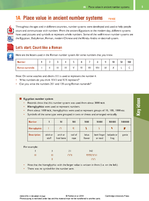 Cambridge Primary Mathematics Workbook 6 - Workbook answers Unit 1 The ...