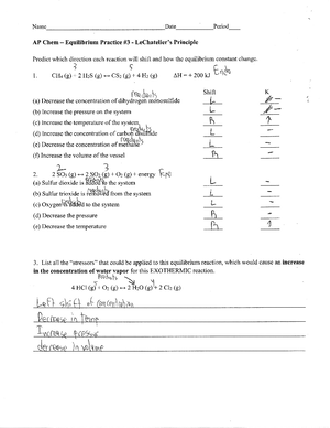 AP Chemistry Unit 6 Quiz - AP Chemistry — Unit 6 Progress Check ...
