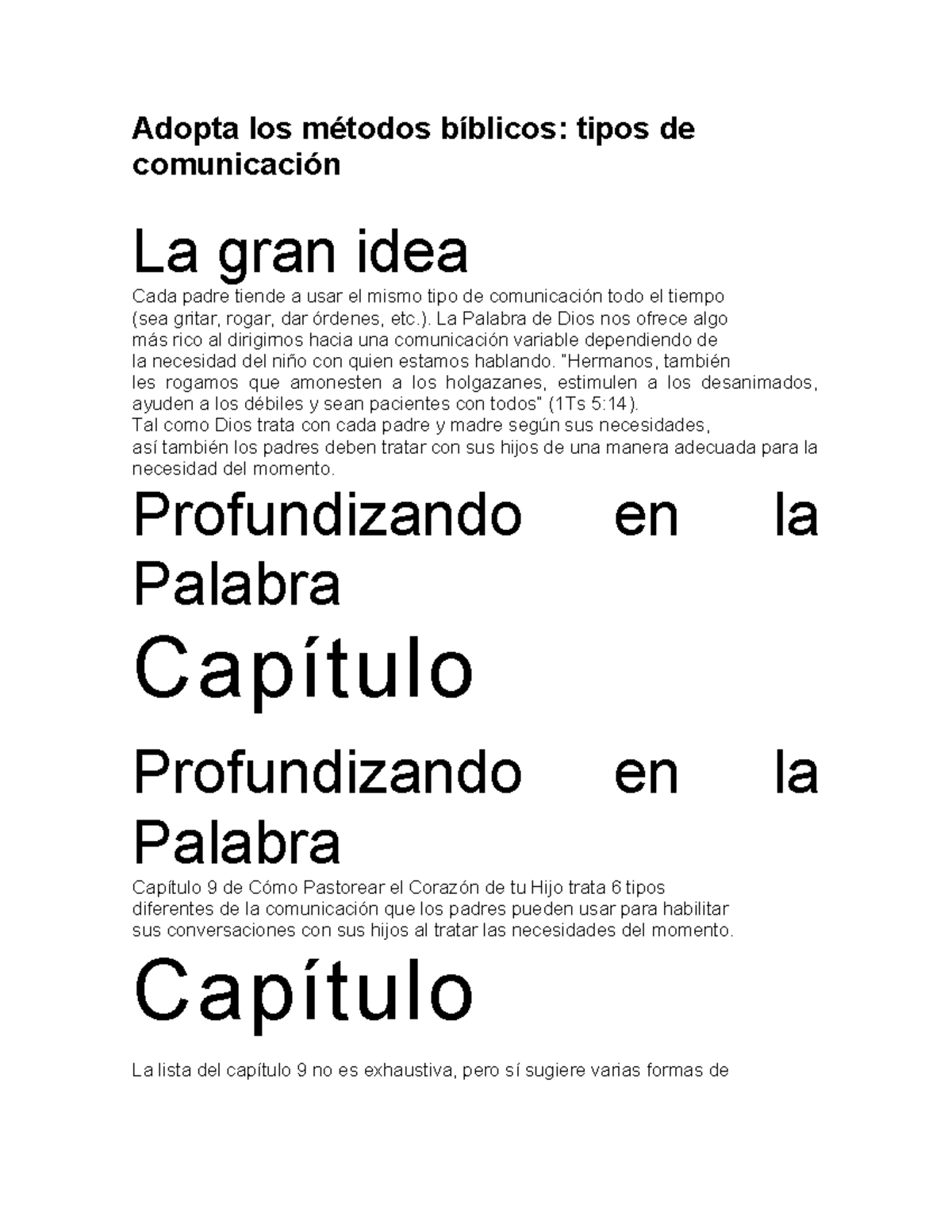 Reprension - Adopta los métodos bíblicos: tipos de comunicación La gran ...