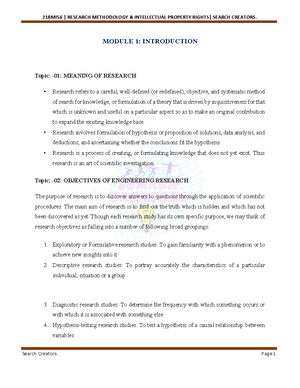 Research methodology - All Modules - Dr.G Mahesh Professor Research Methodology and IPR GSSSIETW ...