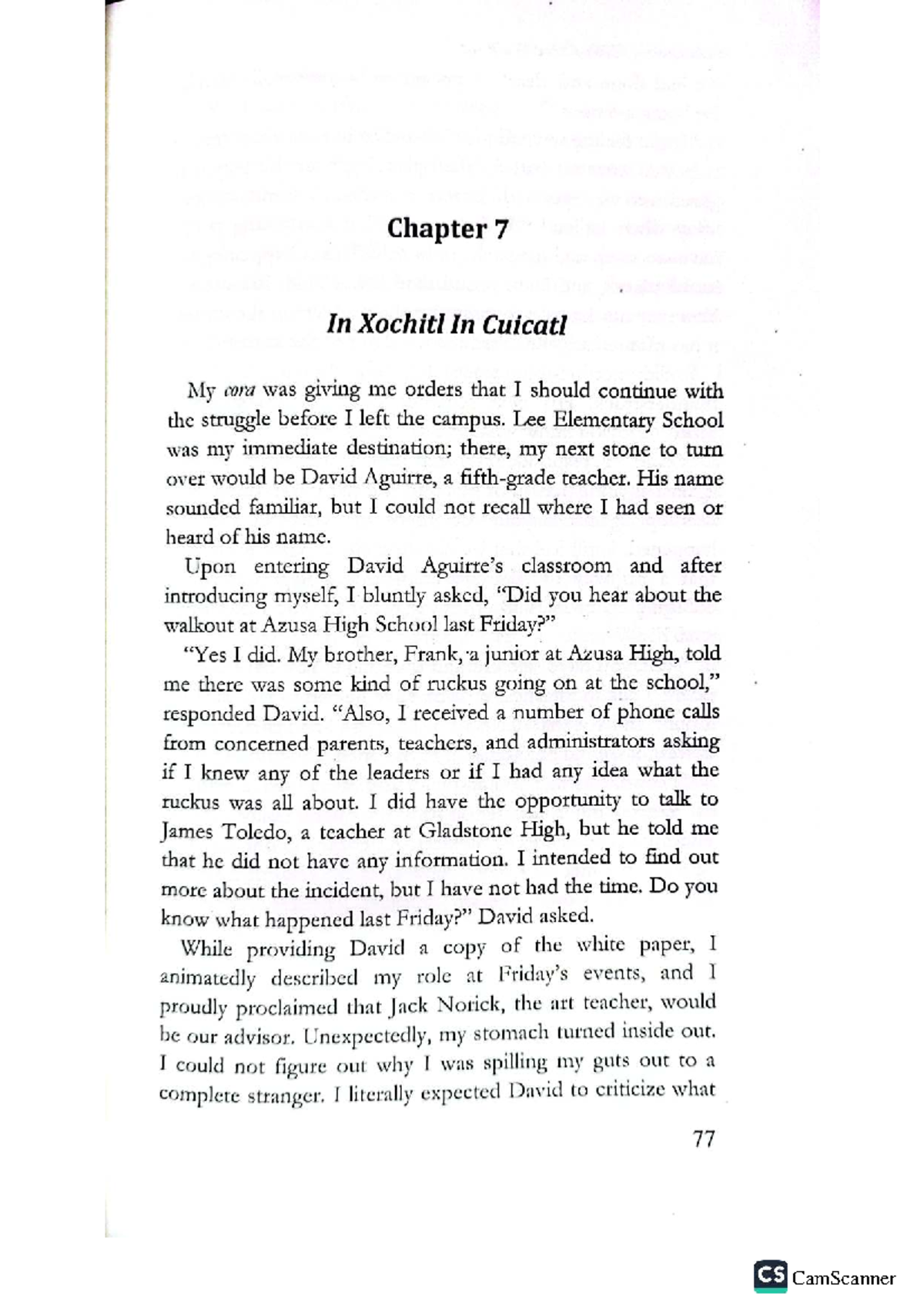 Chapter 7: Overview and Analysis of the 1968 Aztec Walkout (CS) - Studocu