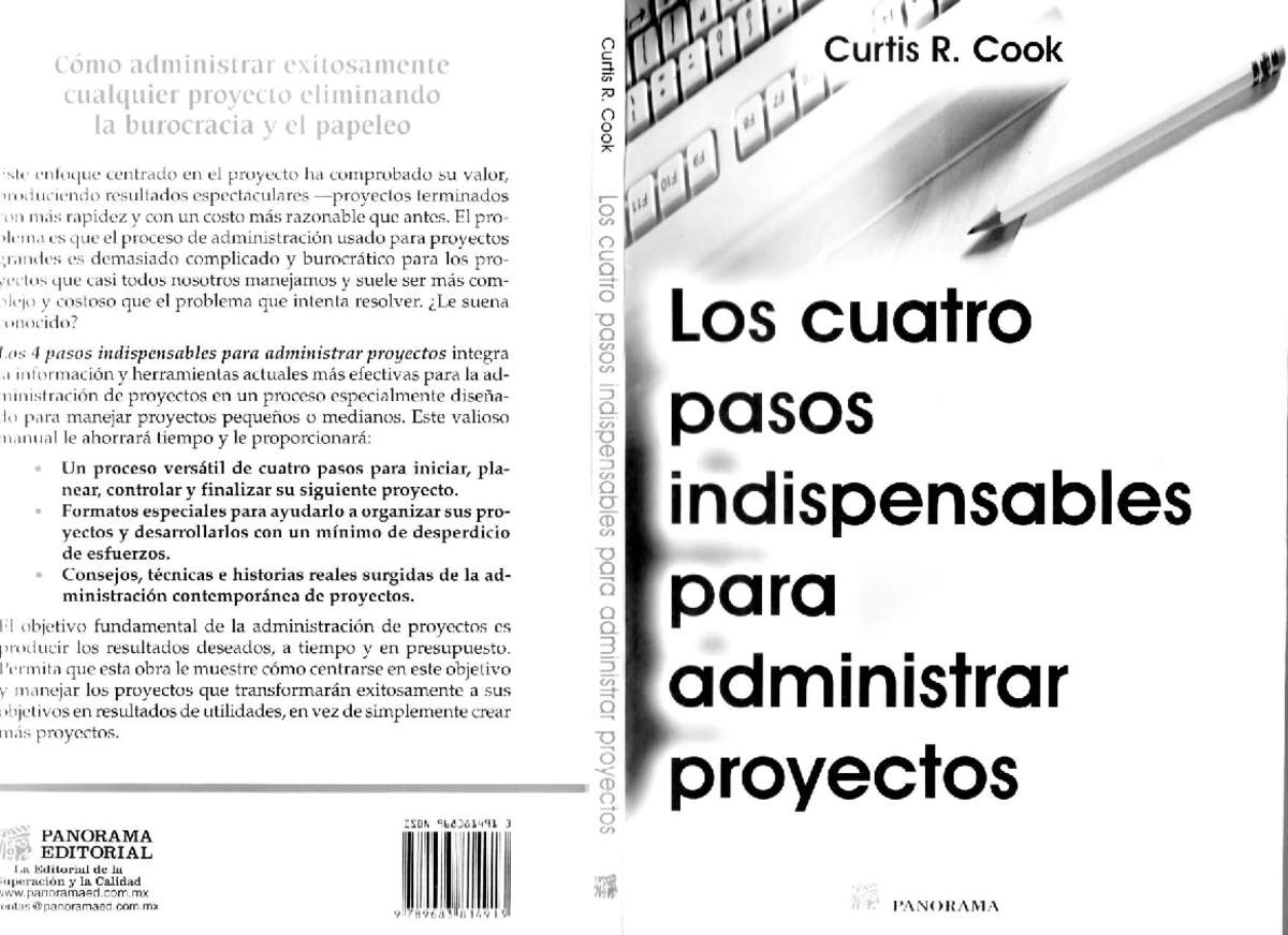 Los 4 Pasos Indispensables para Administrar Proyectos - CURTIS R. COOK ...