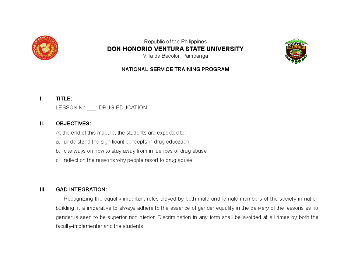 Nov. 28, 2020 - DRUG Education - Republic of the Philippines DON ...