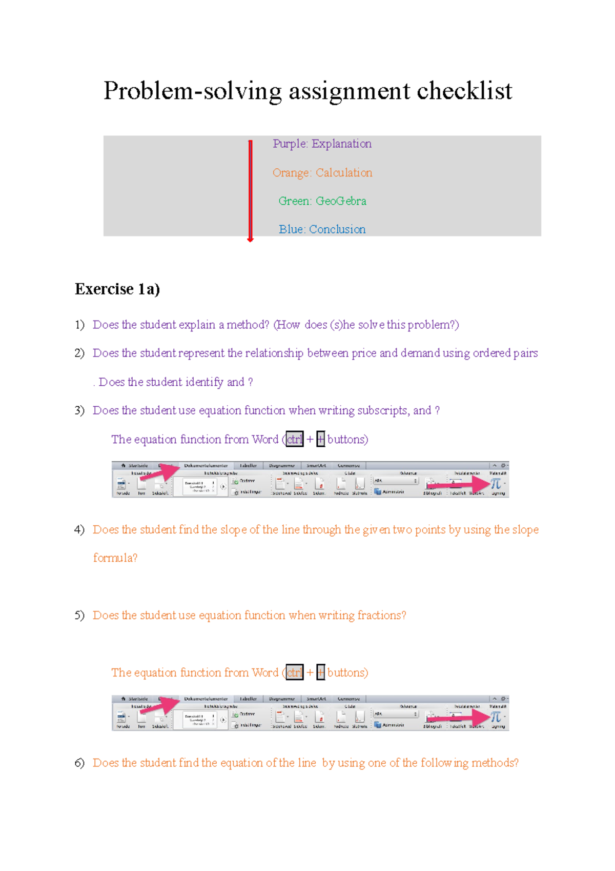 1-1 B Problem-Solving Assignment Peer Feedback Checklist - Studocu