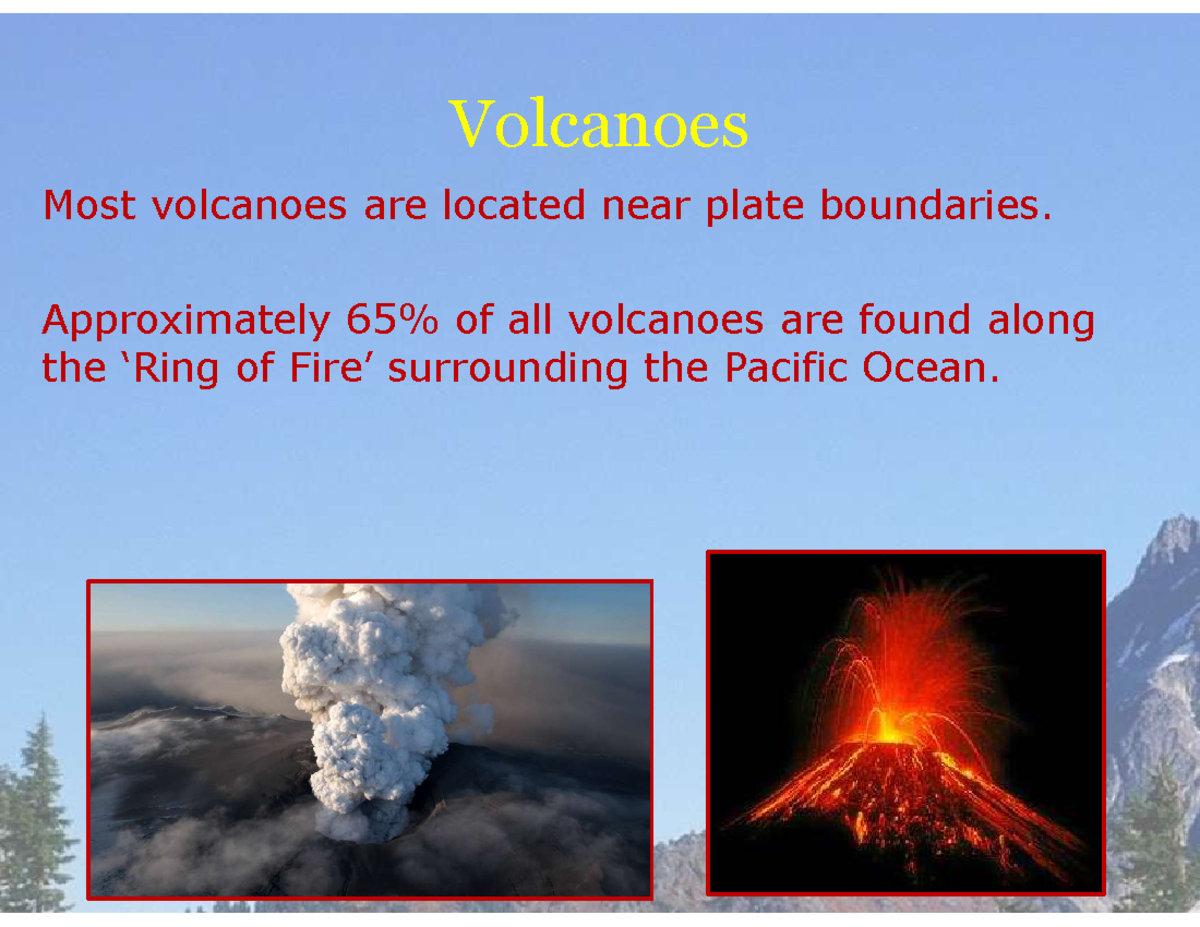 Volcanoes: Types, Eruptions, and Features Explained - Studocu