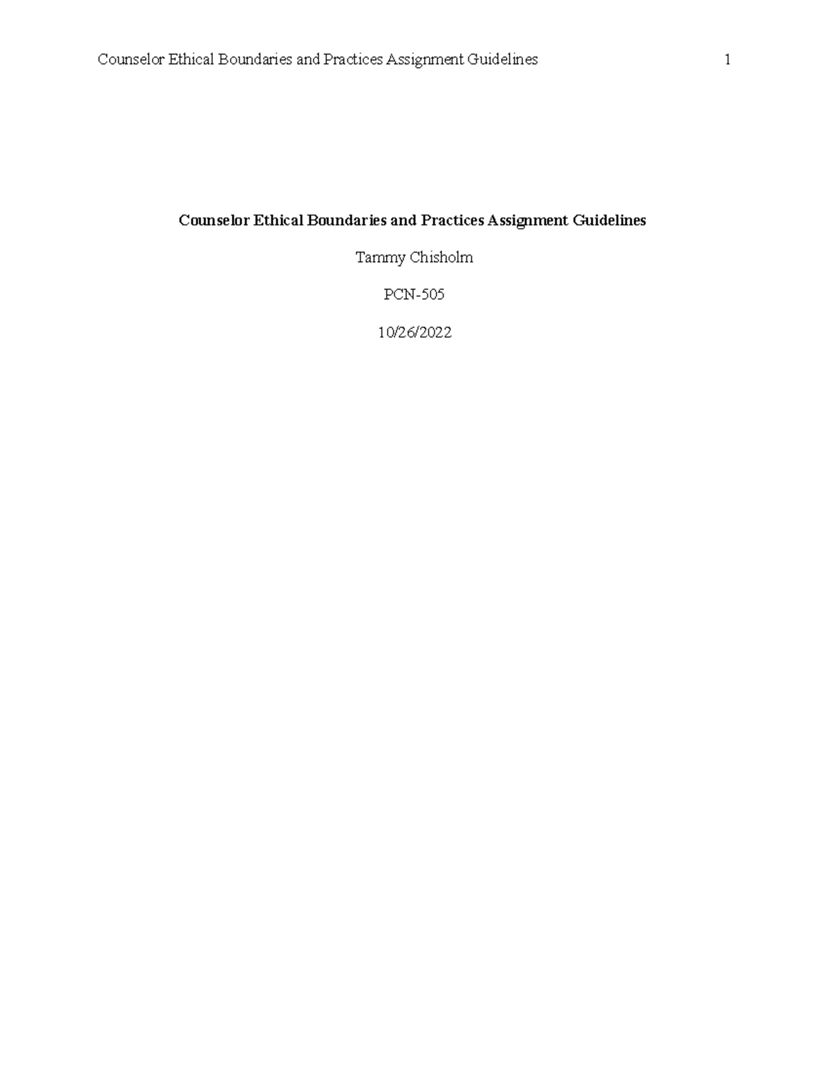 PCN Counselor Ethical Boundaries & Practices: Analysis & Insights - Studocu