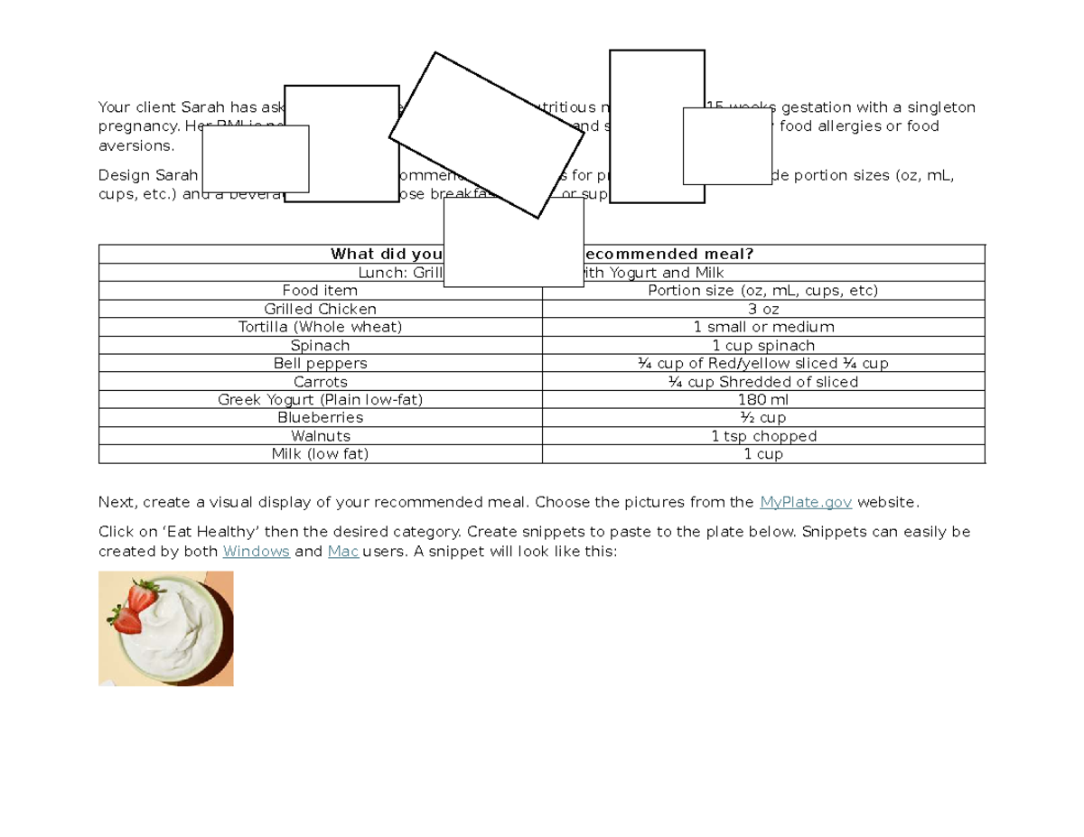 MyPlate Guidelines for Pregnant Women - Meal Planning (Nutrition 101 ...