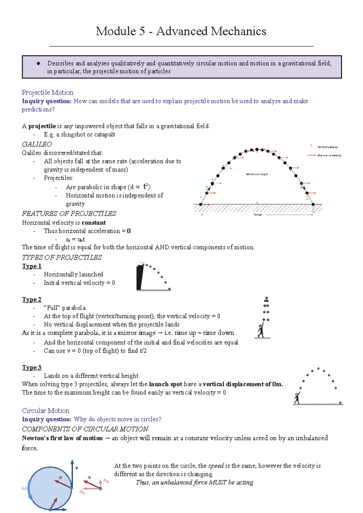 Advanced Mechanics (Mod 5 Physics) - Module 5 - Advanced Mechanics ...
