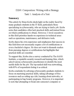 D269 Task 3 - Task 3 passed - RGM3: Editing and Revising Text Sample ...