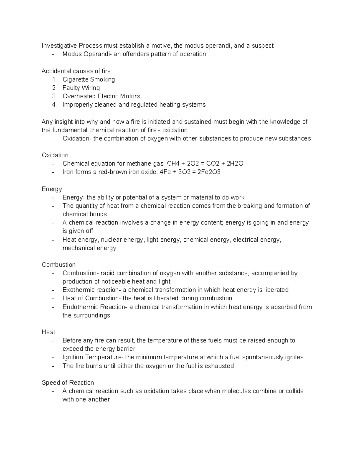 Forensic Analysis of Fire Evidence and Explosives Investigation ...