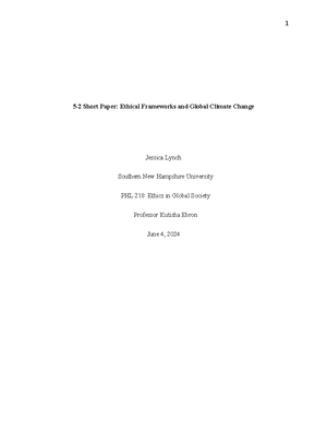 [Solved] Explain which ethical framework or frameworks you believe were - Introduction to Ethics ...