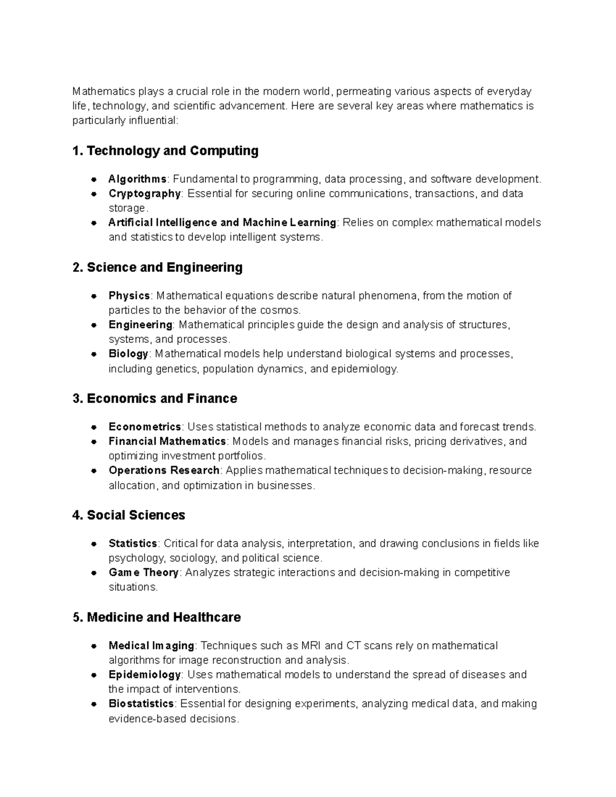 MATH12523906760928 - Summary Accountancy - Mathematics plays a crucial ...