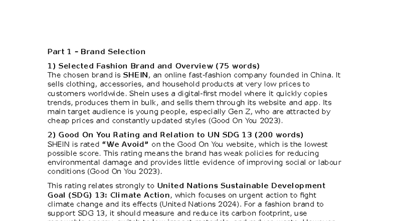 SHEIN Brand Analysis: Sustainability Challenges & Strategic ...
