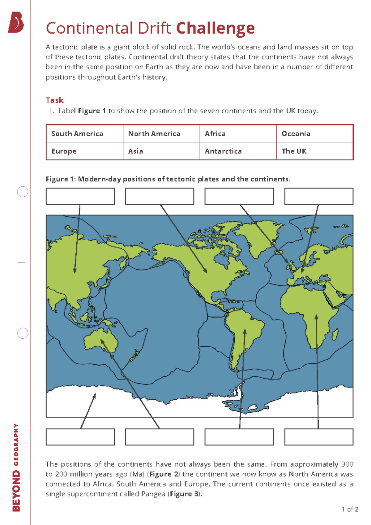 Continental Drift Challenge: Understanding Tectonic Plate Movements ...