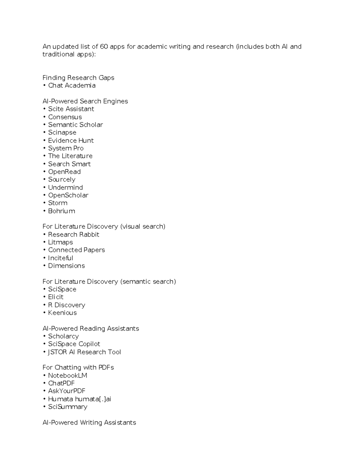 60 Essential Apps for Academic Writing & Research Tools - Studocu