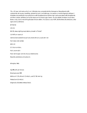 Age-related hesi - Hesi Remediation Case Study - With the understanding ...