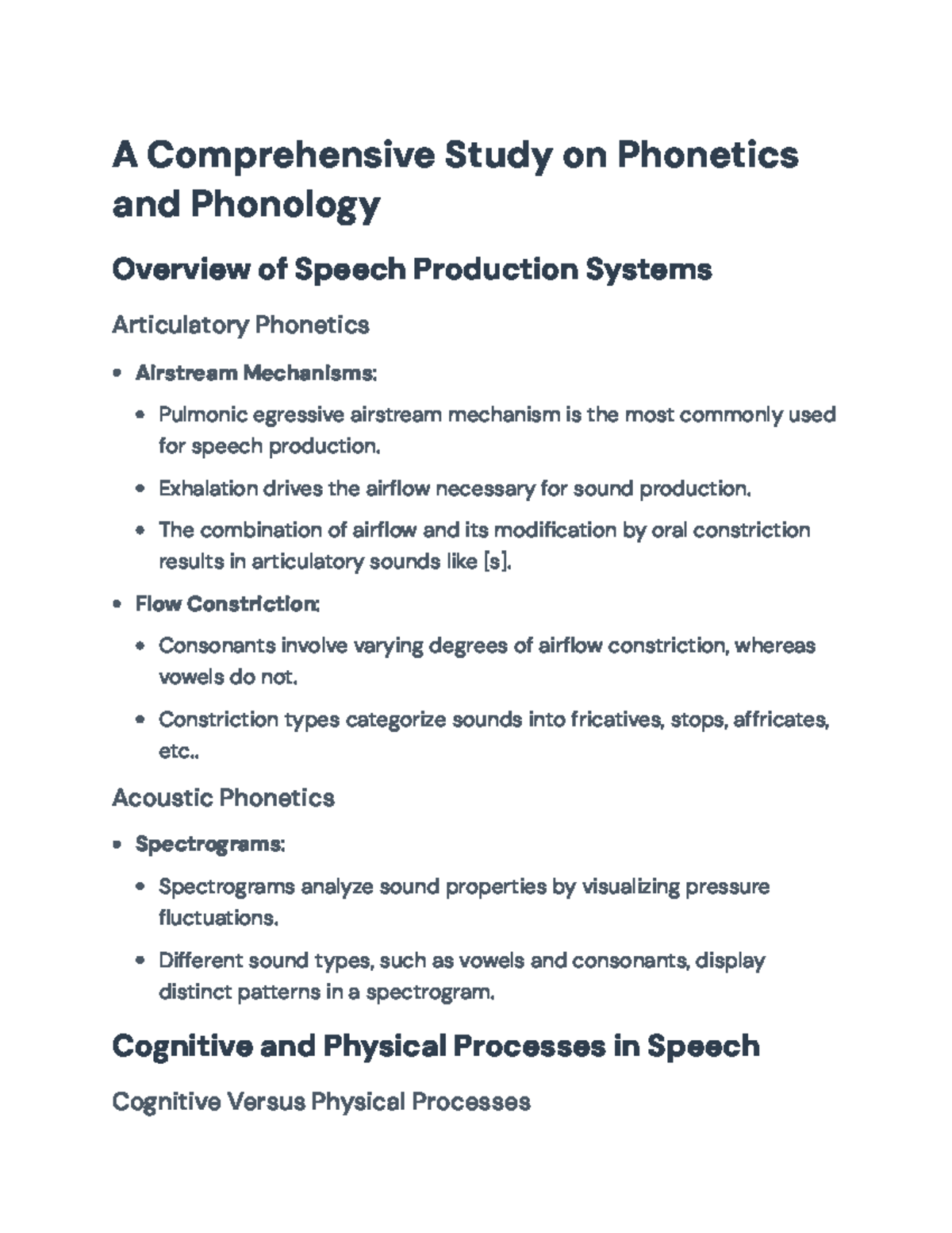 Comprehensive Study on Phonetics and Phonology (Linguistics 101) - A ...