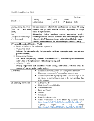 Mathematics Grade8 Quarter 3 Module1 - Mathematical Systems - NOT Mathematics Quarter 3 - Module ...