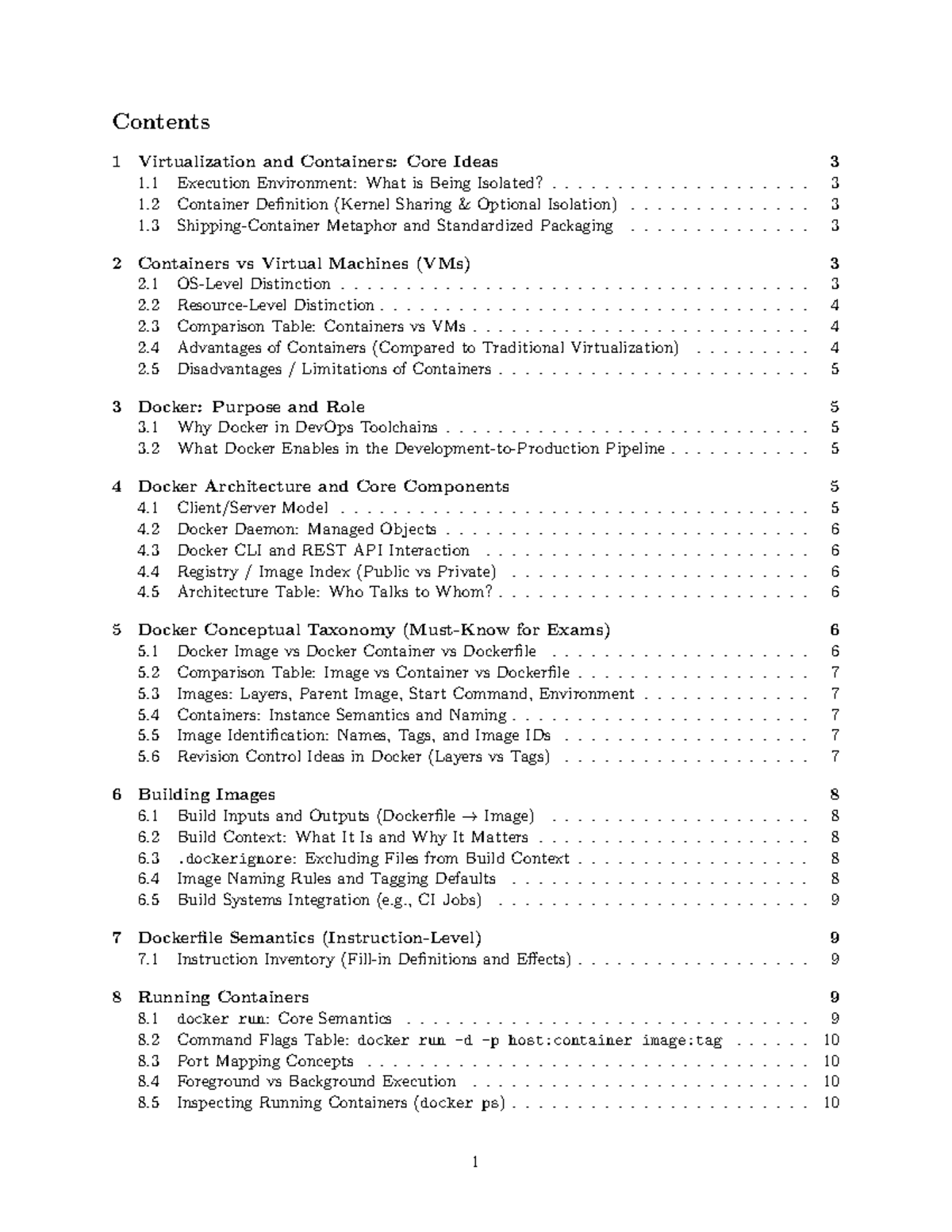 Docker Resumo: Virtualization, Containers, and Core Concepts - Studocu