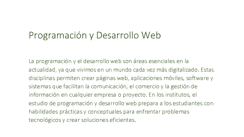 Programación y Desarrollo Web: Fundamentos y Herramientas Esenciales ...