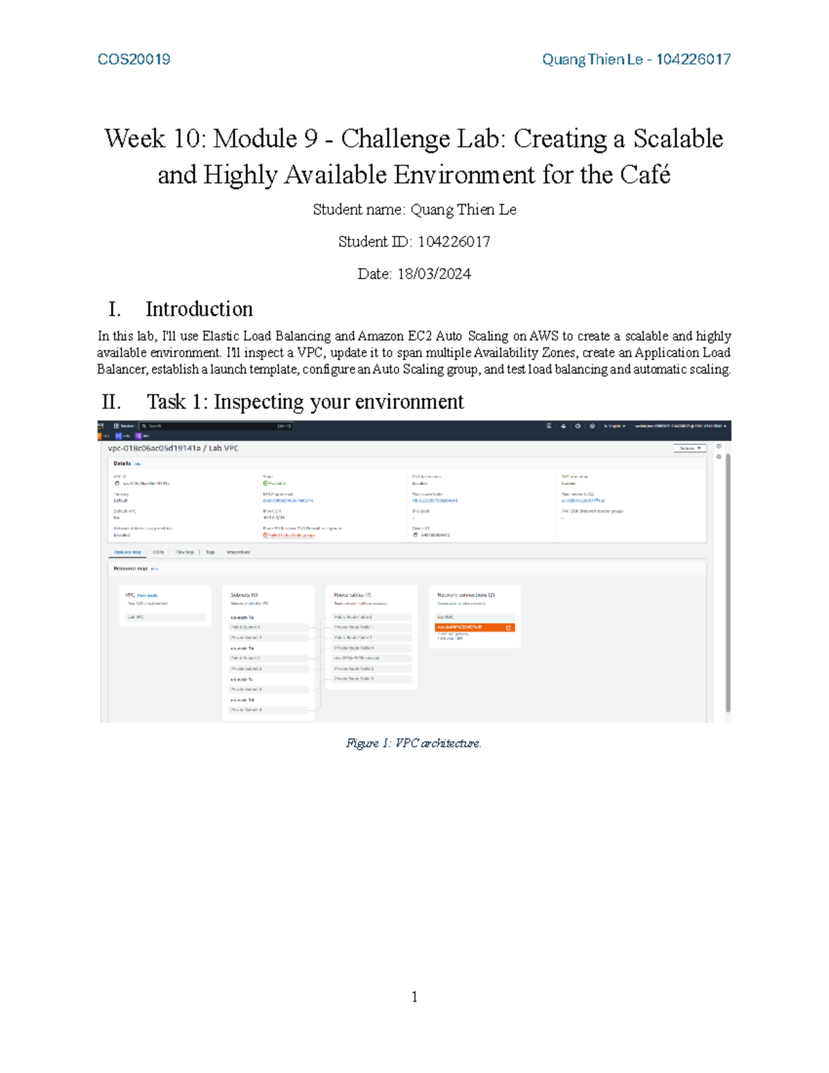Week 10 - Challenge Lab: Scalable & Highly Available Café Setup - Studocu