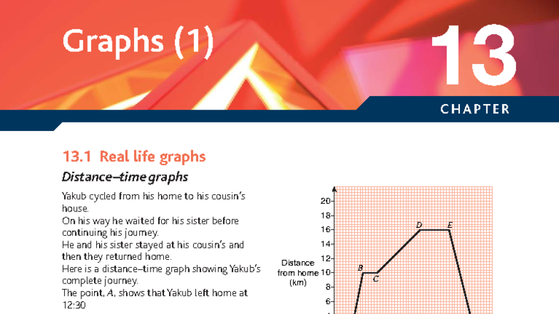 CHAPTER 13.1 Real Life Graphs - Notes (192-213) - Studocu