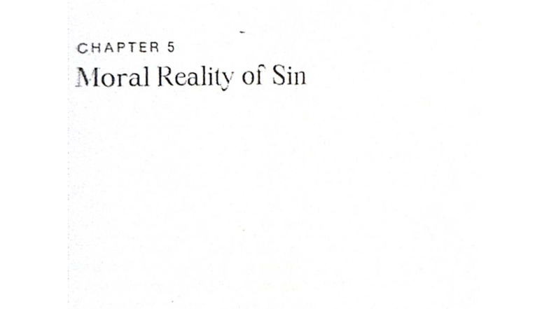 CHAPTER 5: Understanding the Moral Reality of Sin in Christian Theology ...