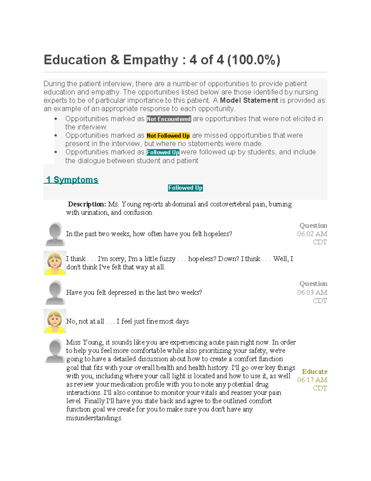 Education and Empathy in Patient Interviews: Shadow Health Case Study ...