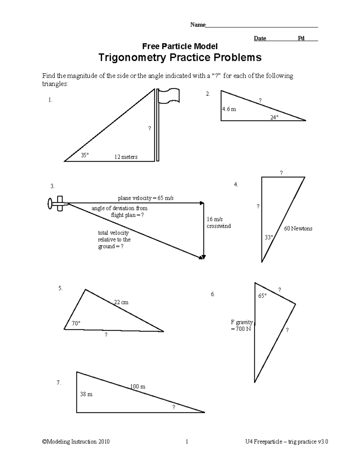 2 U4 trigpractice - fgui - Name Date Pd Free Particle Model ...