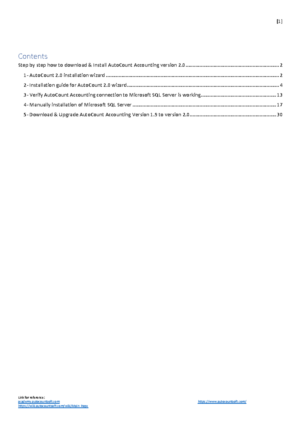Step by Step Guide: Download & Install AutoCount Accounting V2.0 - Studocu