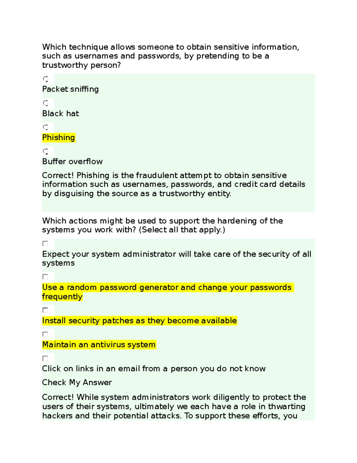 Module 13 Study Test - Mod 13 - Which technique allows someone to ...