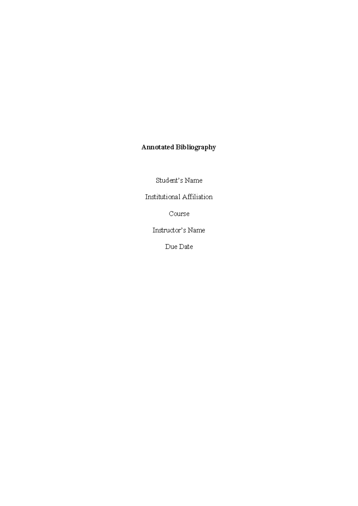 Annotated Bibliography on Waste Management Research - Studocu