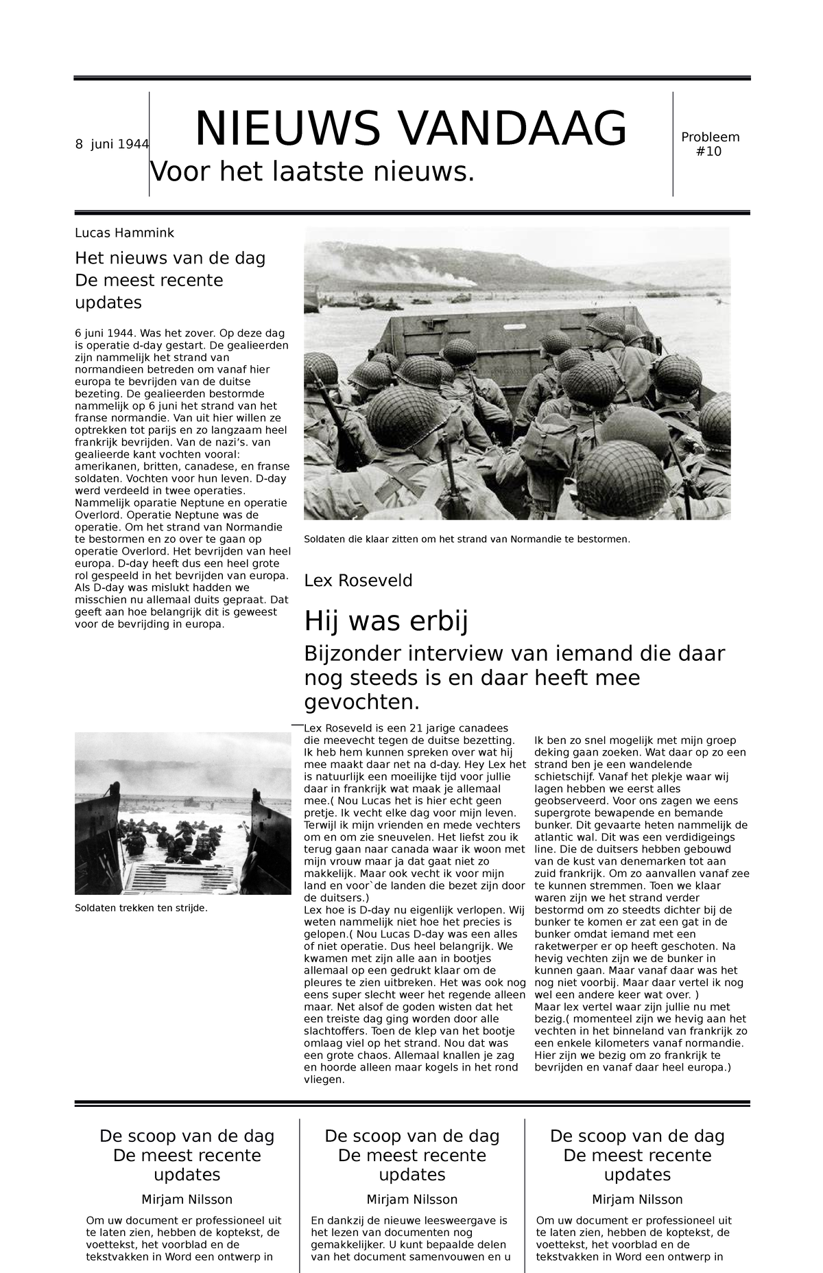 8 juni 1944: D-Day, Een Verslag van de Gevechten in Normandië - Studeersnel