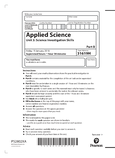 Applied Science - Level 3 - Further Education College - Studocu