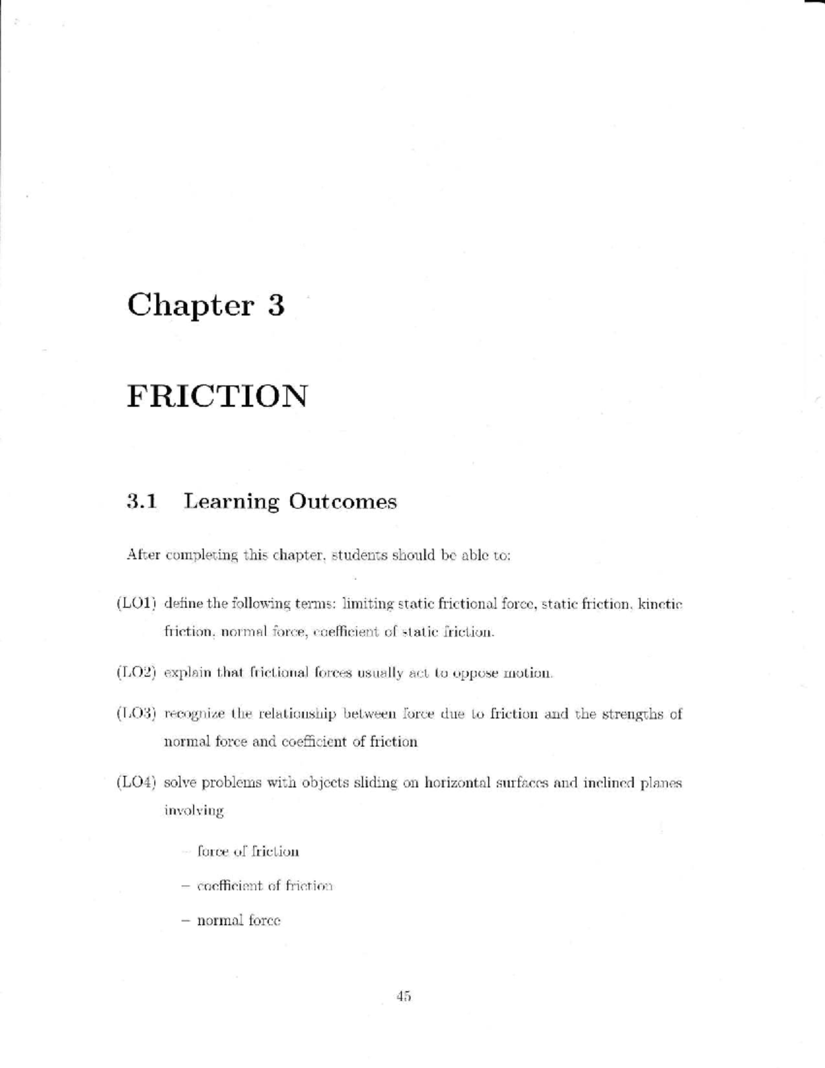 Chapter 3 - Mechanics: Understanding Friction and Its Laws - Studocu