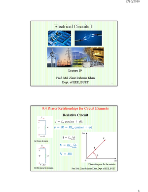 EEE 101-Mahbubur Rahman Sir(BUET) - Electrical Circuits 1 - Studocu