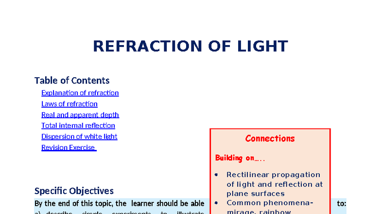 3.2 Refraction of Light: Understanding Laws, Experiments, and ...