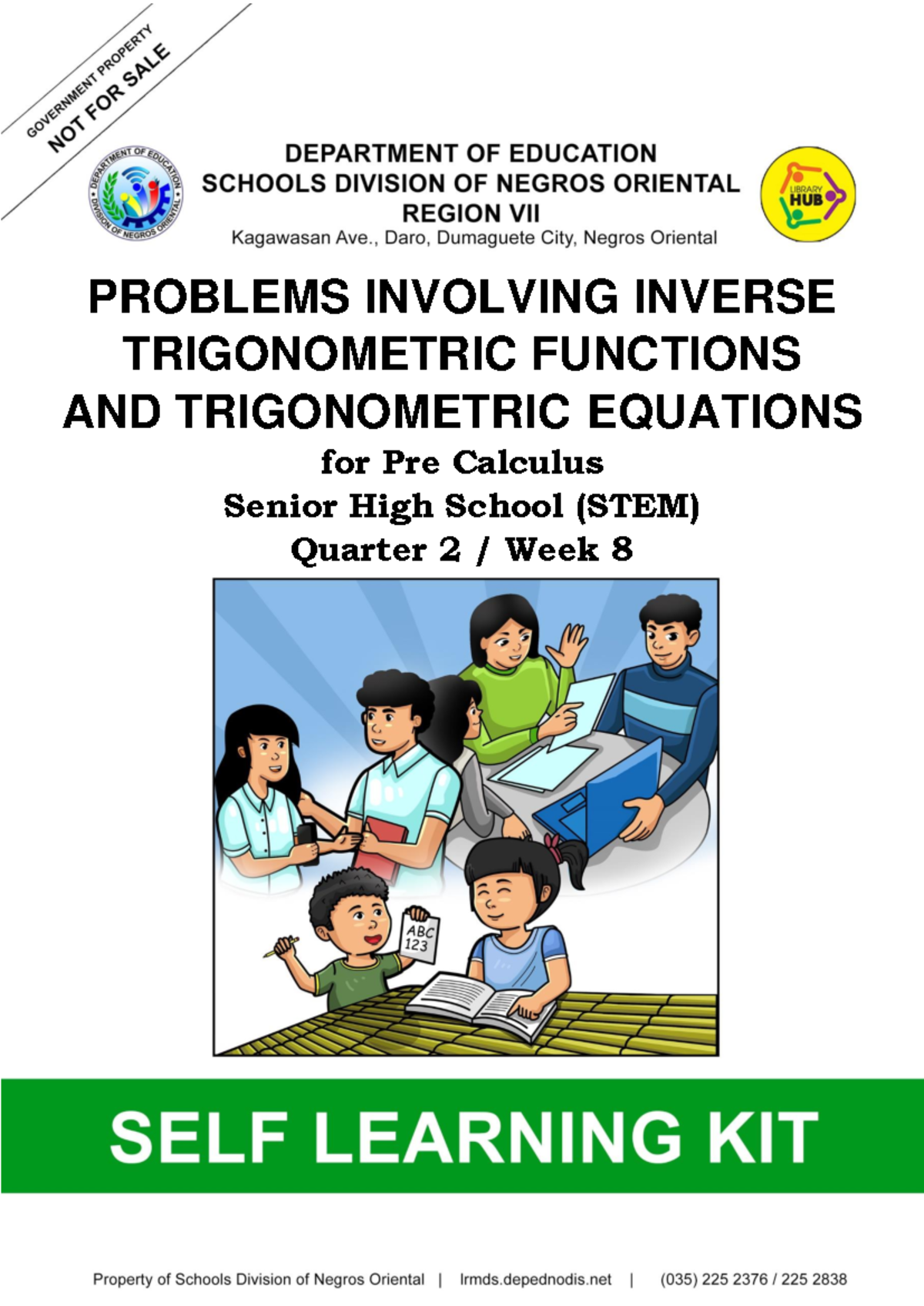 Math 11-STEM Precalculus: Inverse Trigonometric Functions & Equations ...