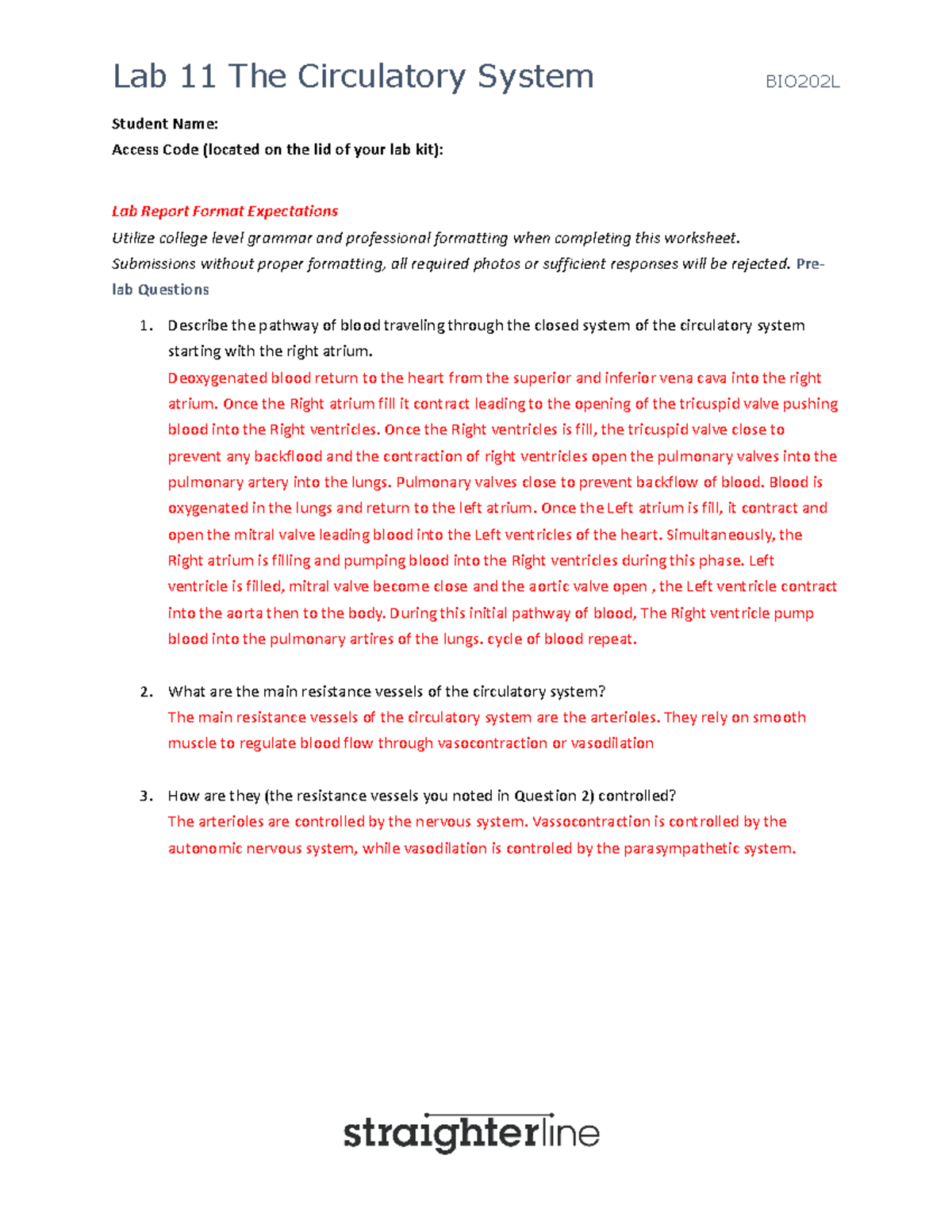 pig Lab 11 - lab11 - Student Name: Access Code (located on the lid of your lab kit): Lab Report ...