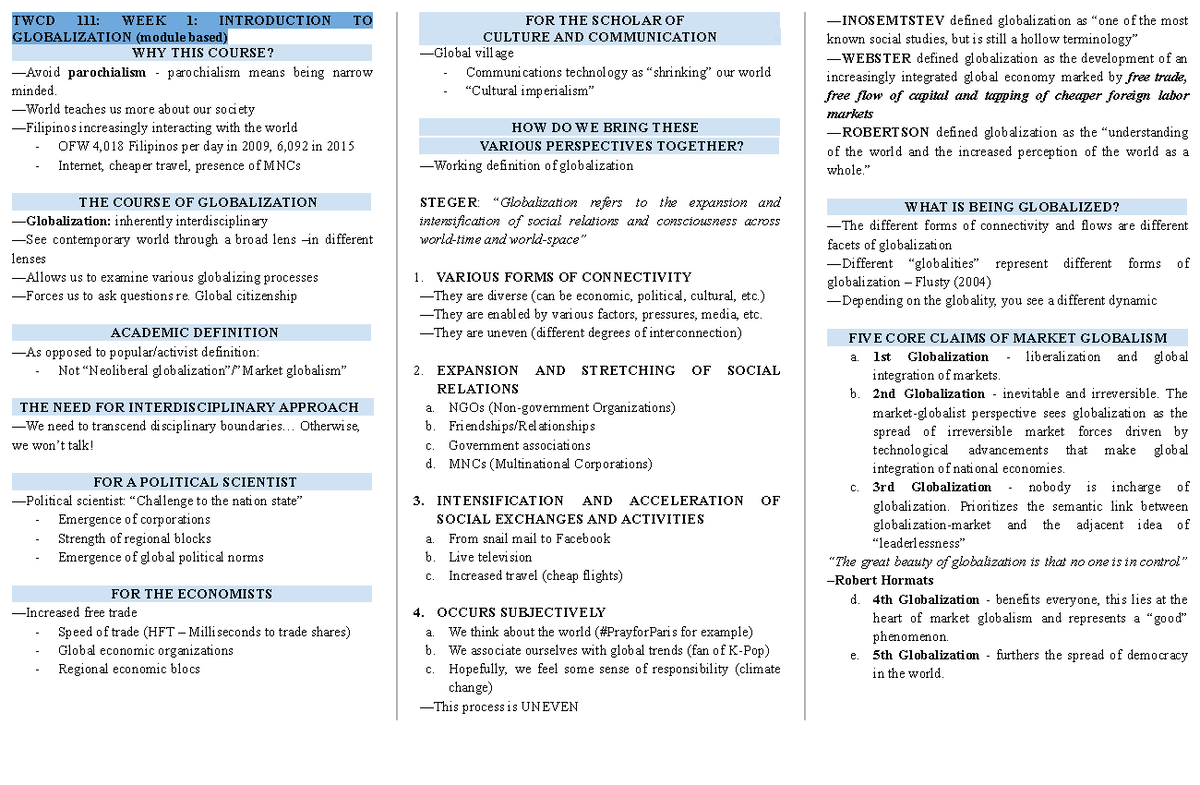 TCWD%2011 1 %20 Prelims%20WEEK%201-5 - TWCD 111: WEEK 1: INTRODUCTION ...