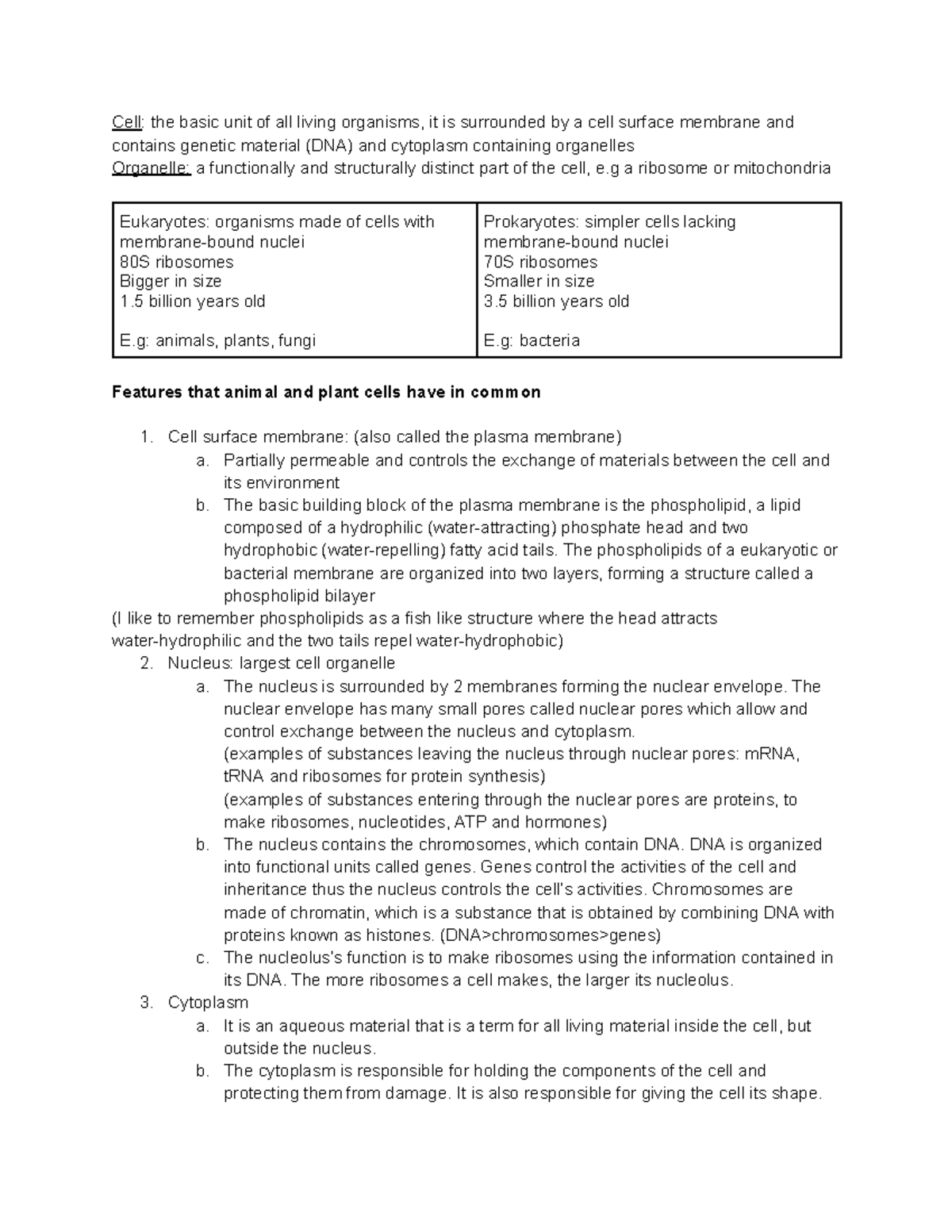 1b. Cell structure and microscopy.docx - Cell: the basic unit of all ...