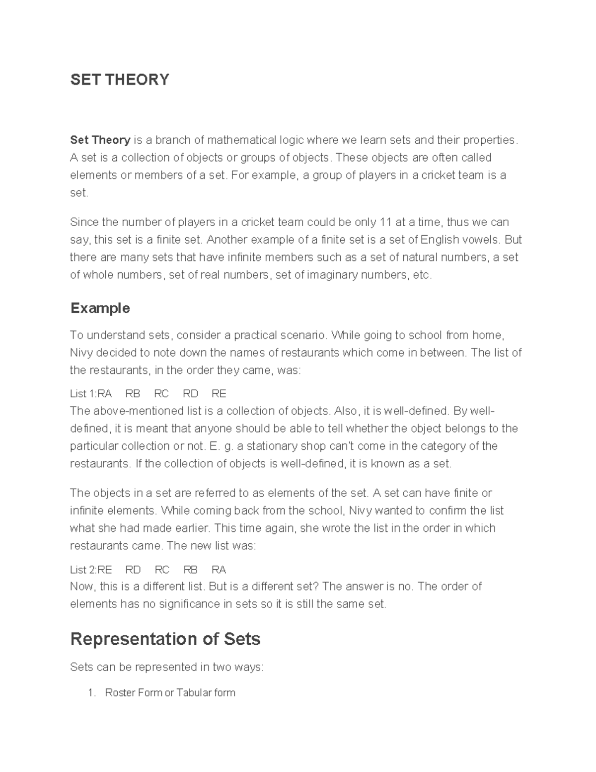 SET THEORY: Understanding Sets, Operations, and Applications in Math ...